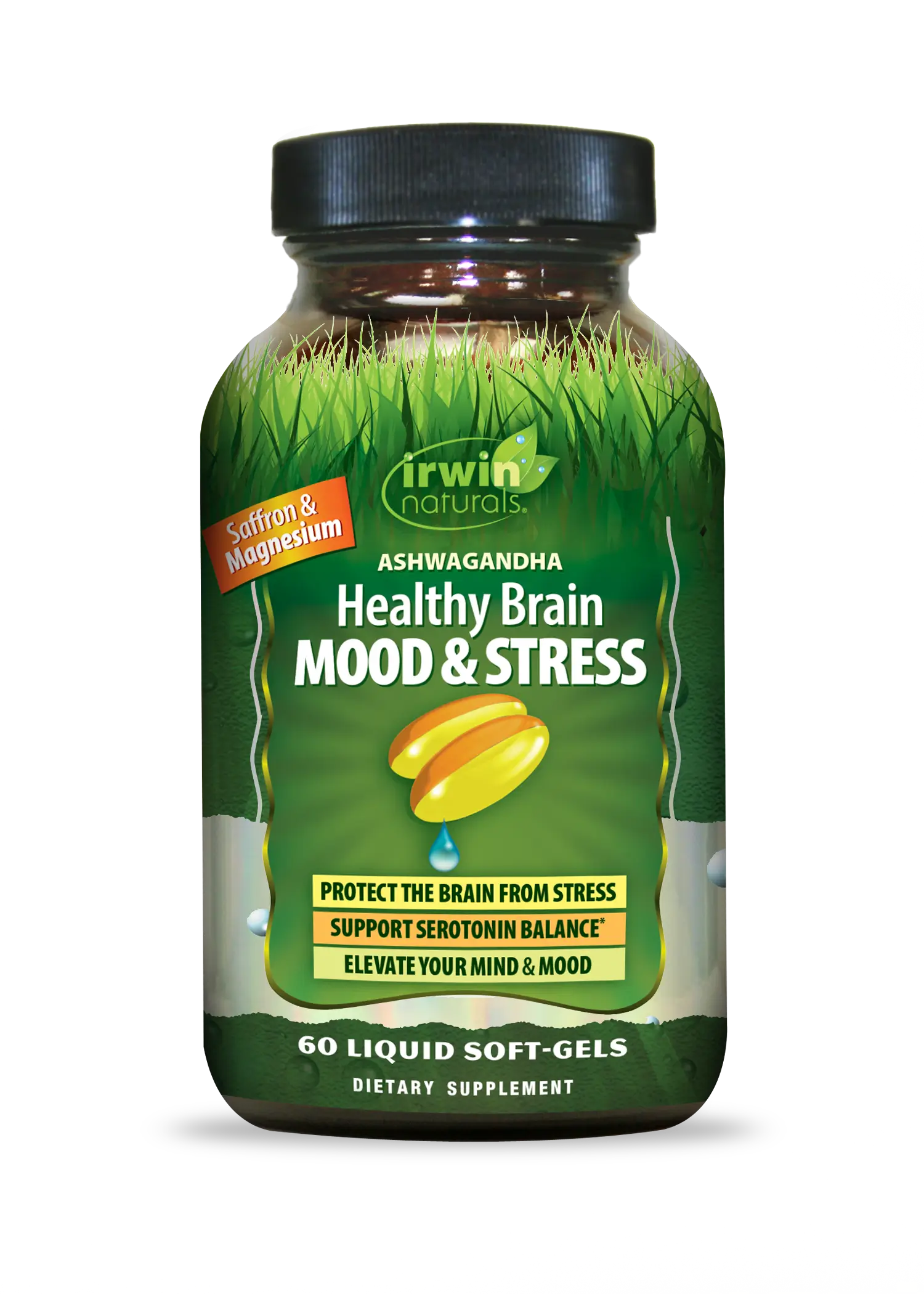 Ashwagandha Healthy Brain Mood & Stress 60ct – Irwin Naturals