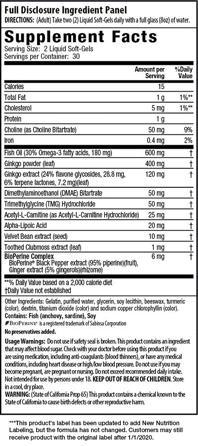 Ginkgo-Smart Maximum Focus & Memory – Irwin Naturals